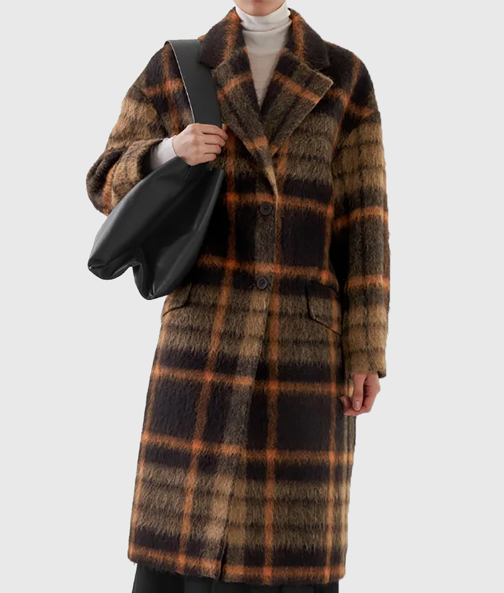 Bodkin Emmy (Robyn Cara) Long Plaid Coat | The Leather City