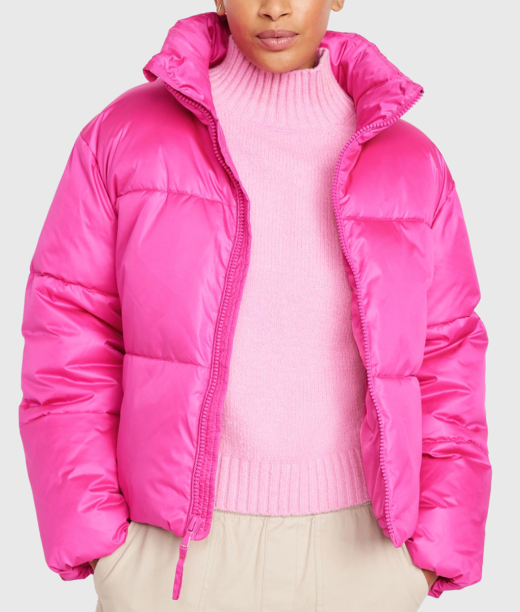 Karol G Pink Puffer Jacket | The Leather City