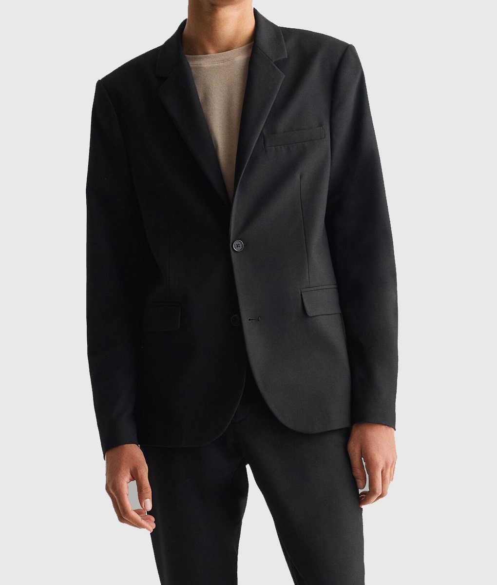 Rick Ludwin Unfrosted Black Blazer For Sale | The Leather City