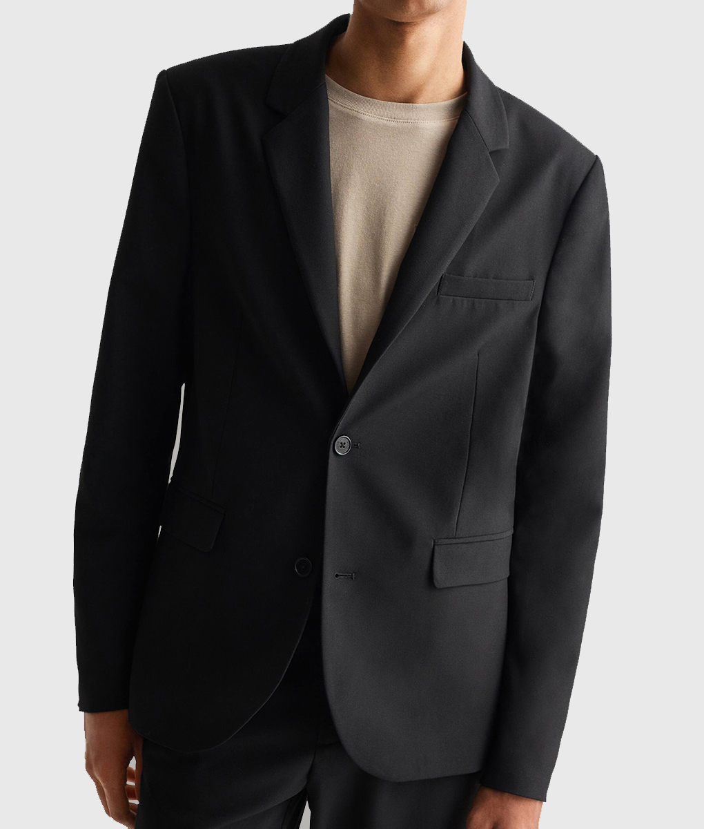 Rick Ludwin Unfrosted Black Blazer For Sale | The Leather City