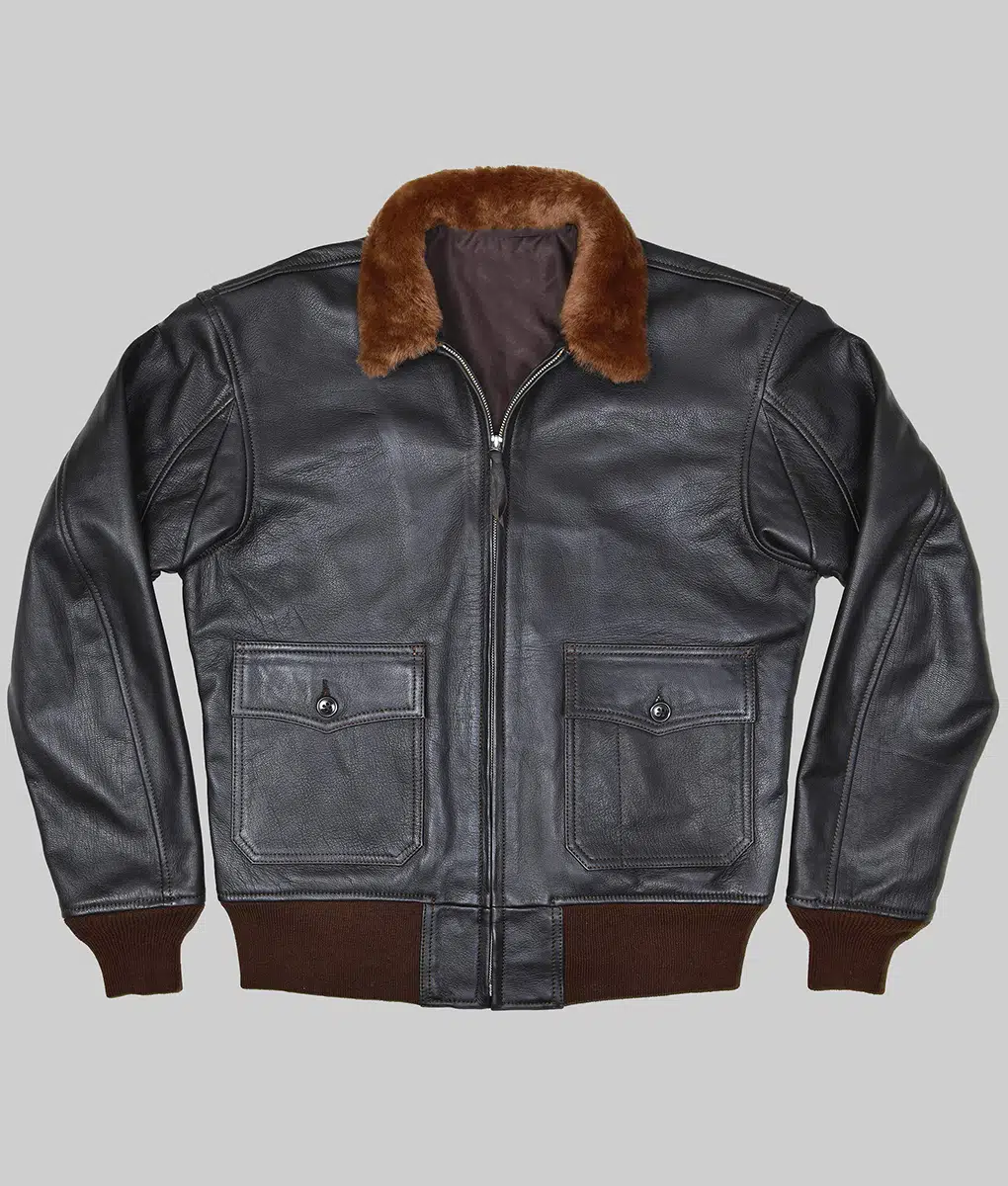 David Beckham Brown A3 Leather Bomber Jacket | The Leather City