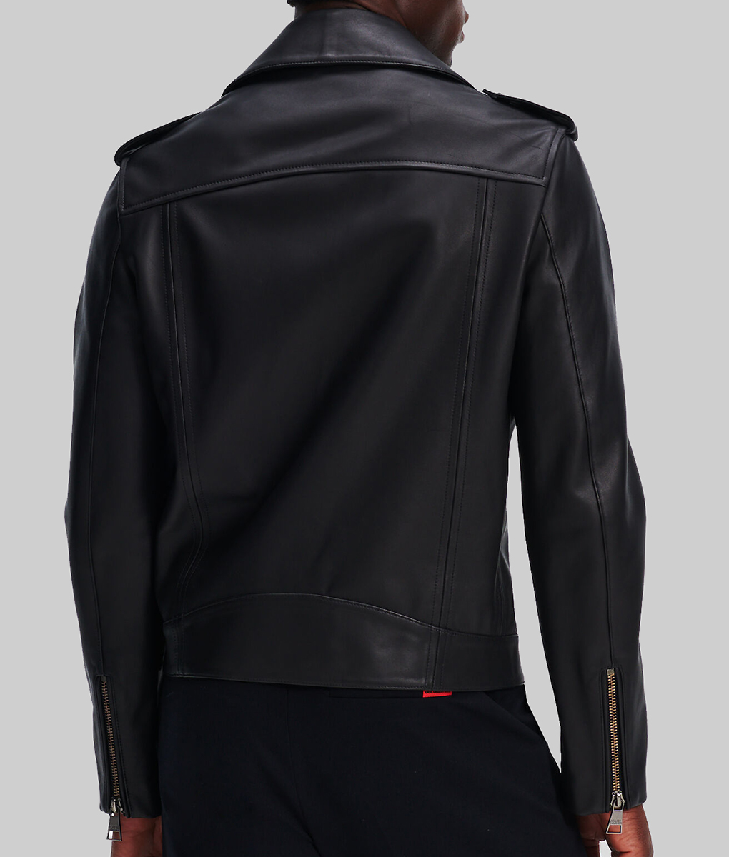 SNL Ryan Gosling Black Biker Jacket | The Leather City
