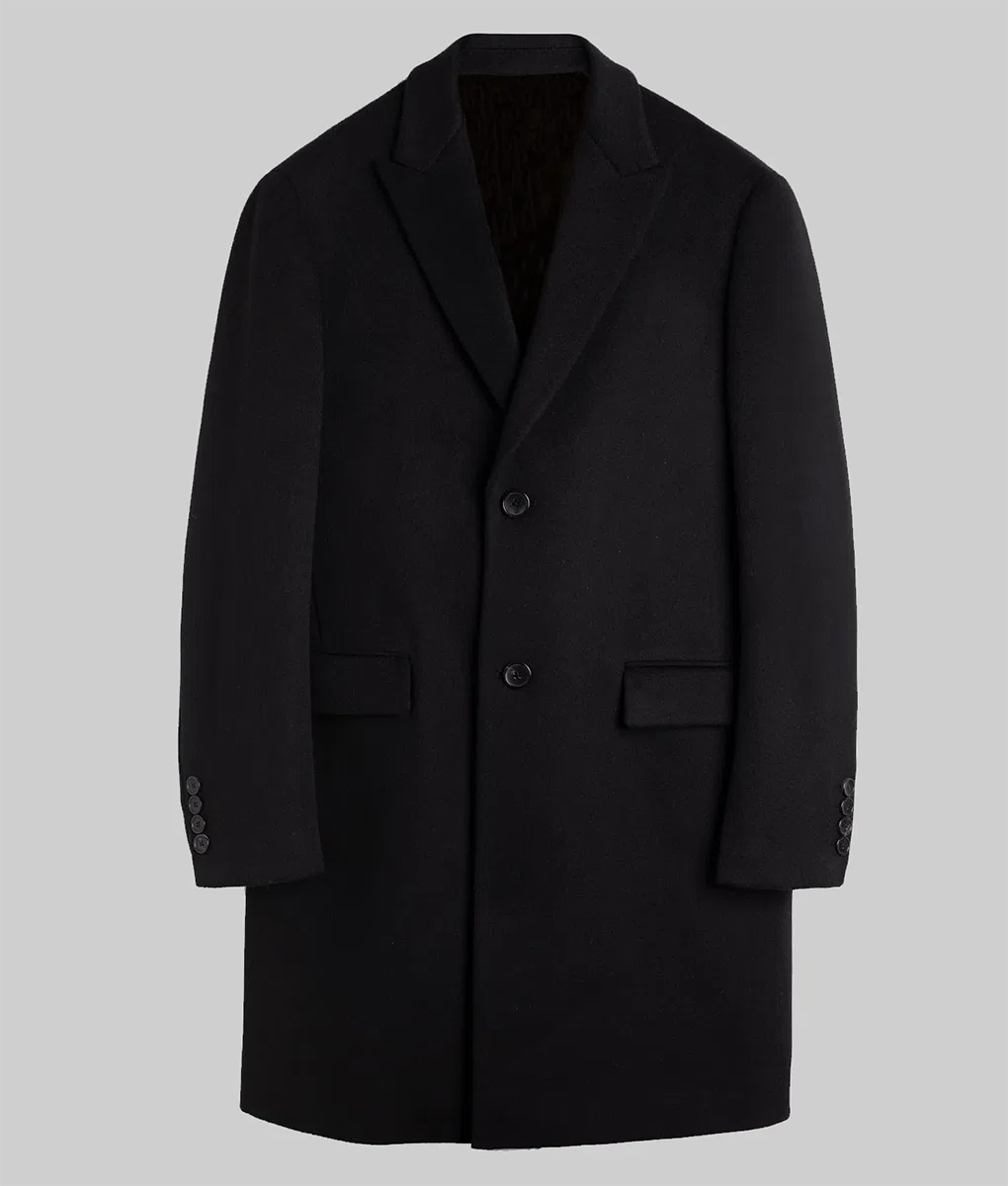 It Ends with Us Justin Baldoni (Ryle Kincaid) Black Wool Coat | The ...