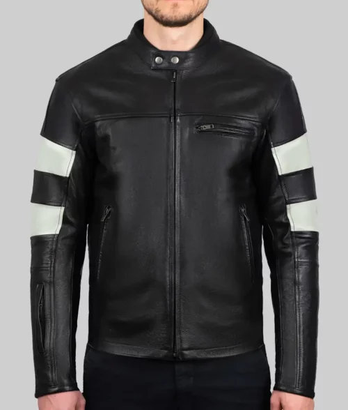 Keanu Reeves Black Leather Biker Jacket | The Leather City