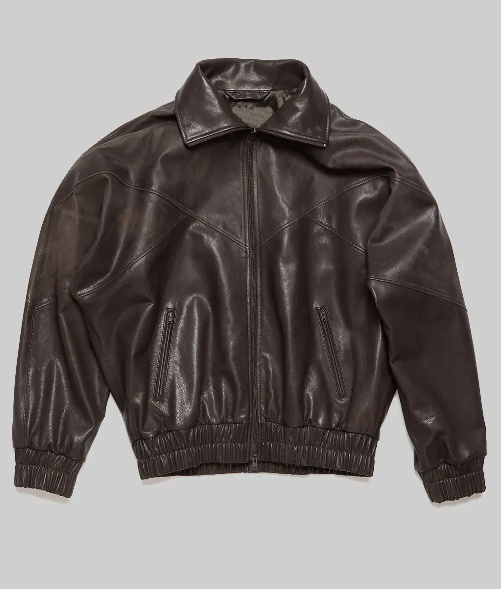 Mackenzie Ziegler Brown Leather Jacket | The Leather City
