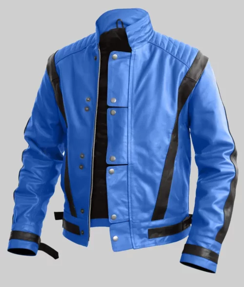 Michael Jackson Thriller Blue Leather Jacket | The Leather City