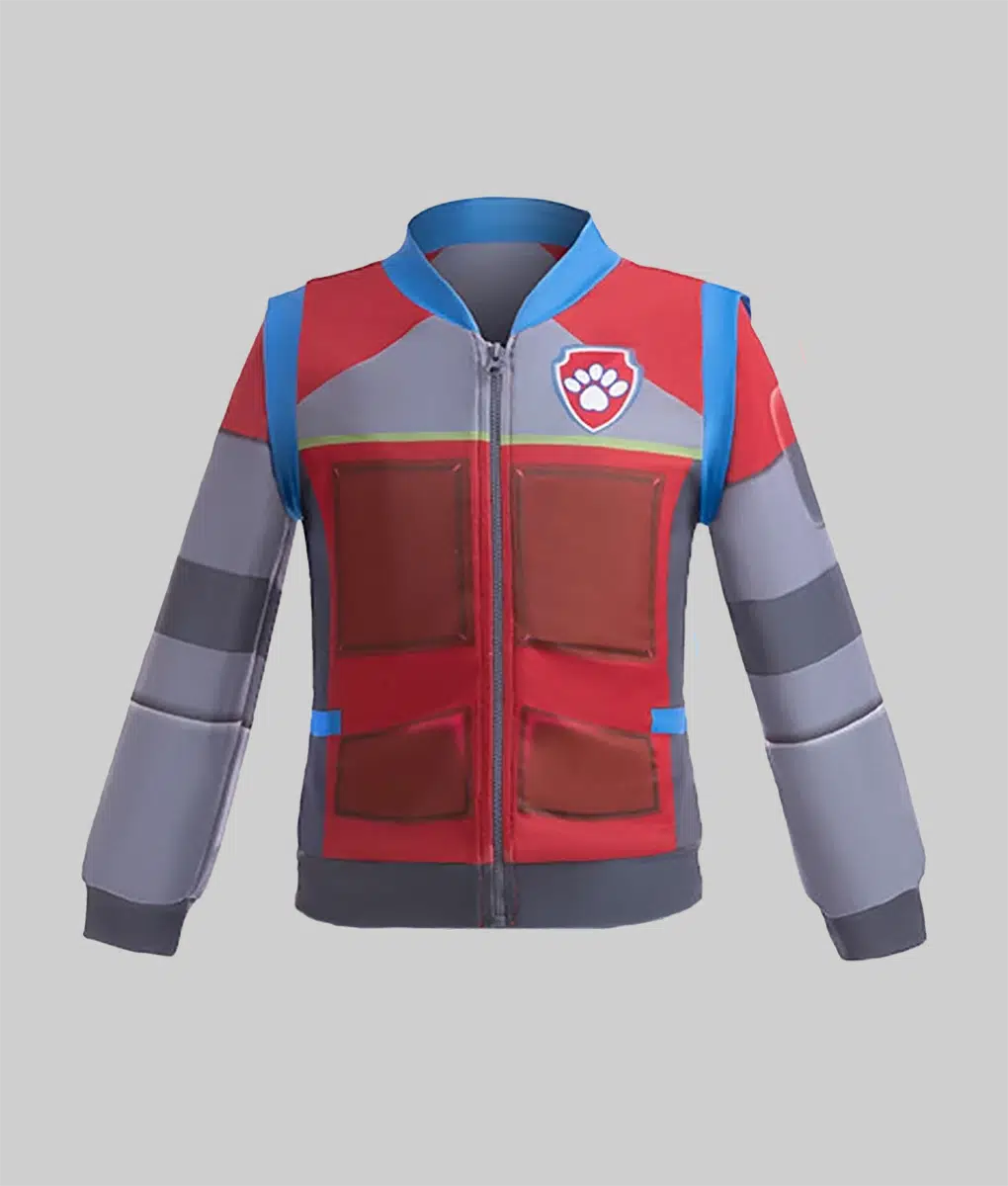 Paw Patrol Ryder Red & Grey Bomber Jacket | The Leather City