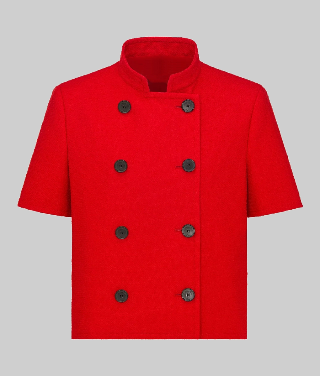 LVMH Awards Natalie Portman Red Wool Jacket | The Leather City