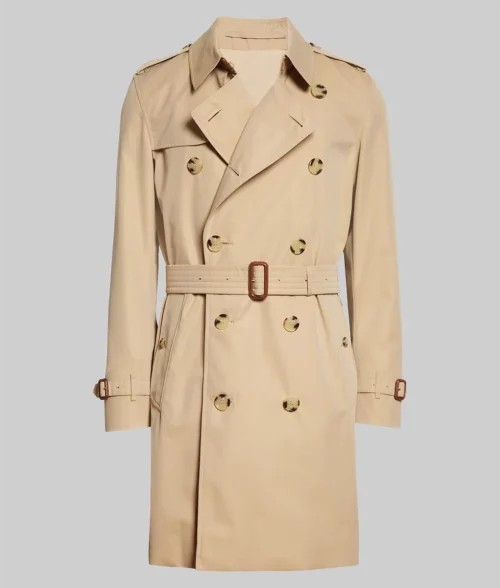 Aaron Taylor Johnson Beige Trench Coat | The Leather City
