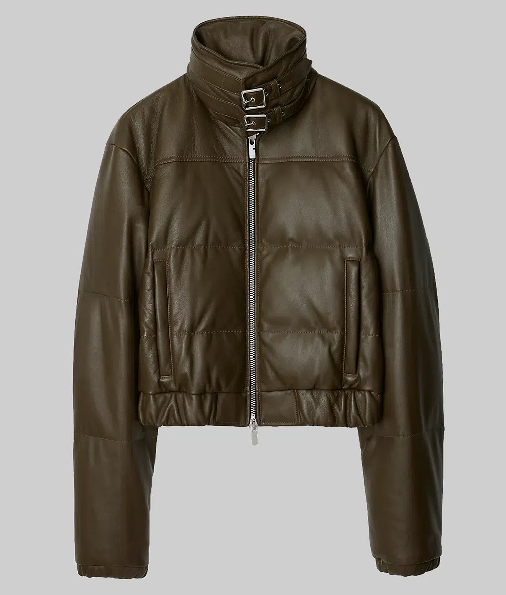 Daniel Lee Brown Leather Puffer Jacket | The Leather City