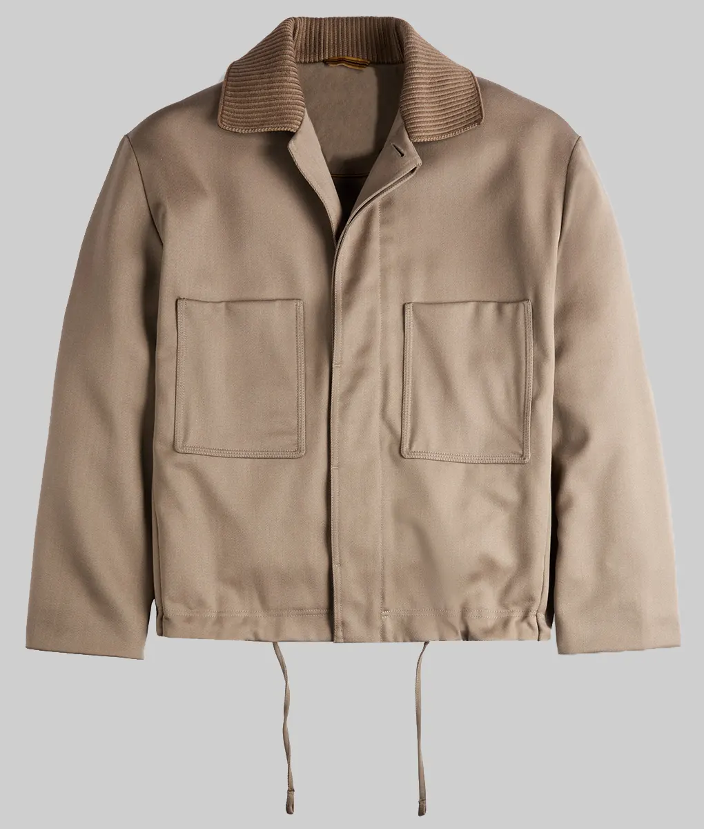 Matt Bomer Brown Cotton Jacket | The Leather City