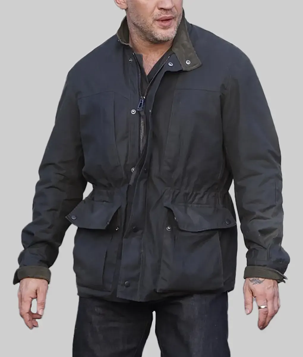 Tom Hardy Black Cotton Jacket | The Leather City