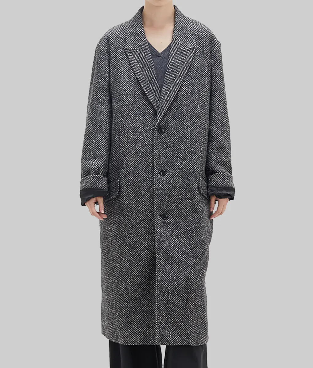 Hilary Duff Grey Wool Coat | The Leather City