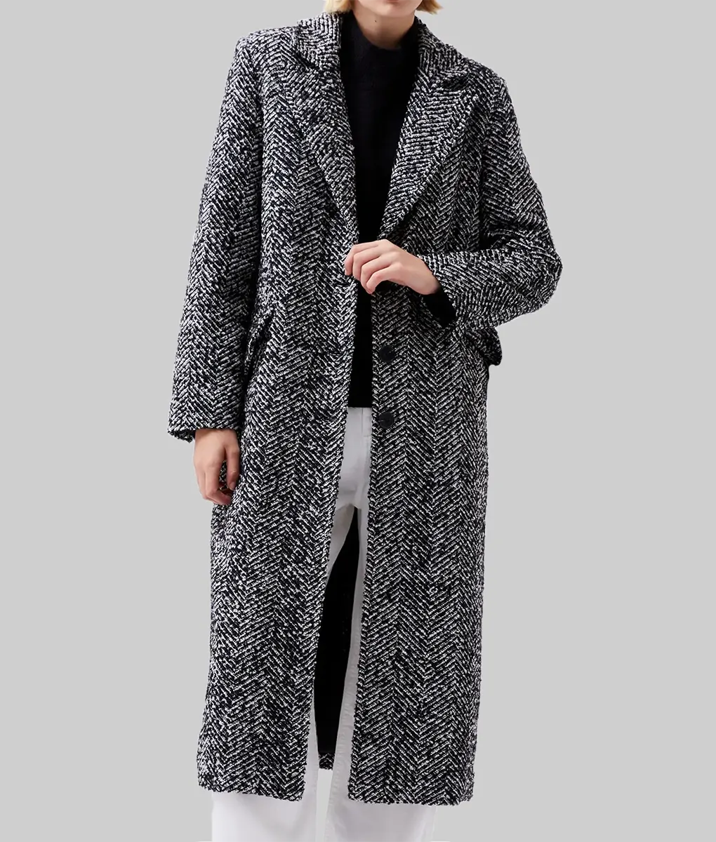 Jennifer Lopez Grey Wool Coat | The Leather City