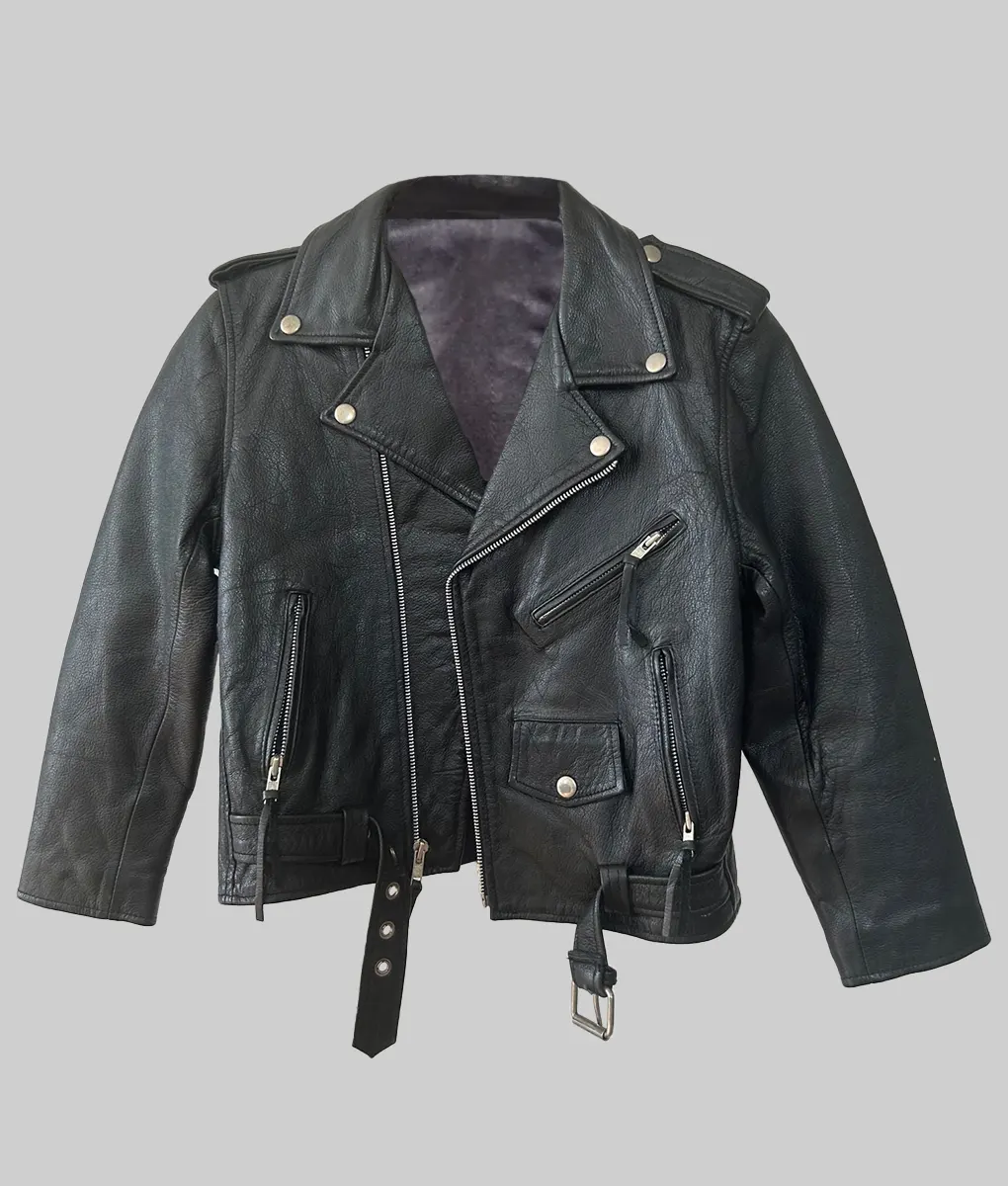 Prime Target Quintessa Swindel Black Leather Biker Jacket | The Leather ...