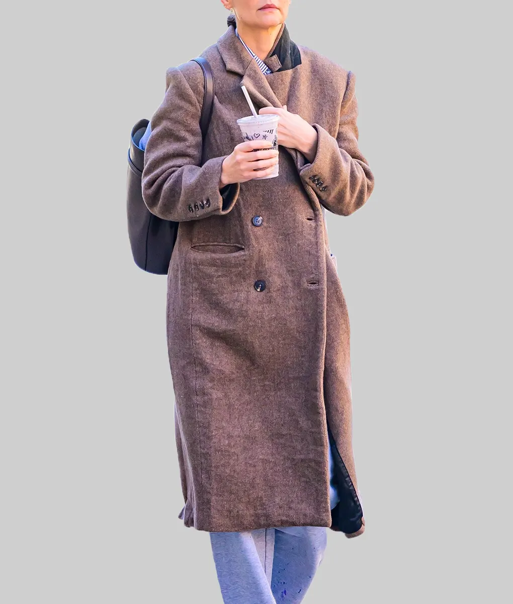 Katie Holmes Brown Wool Coat | TLC