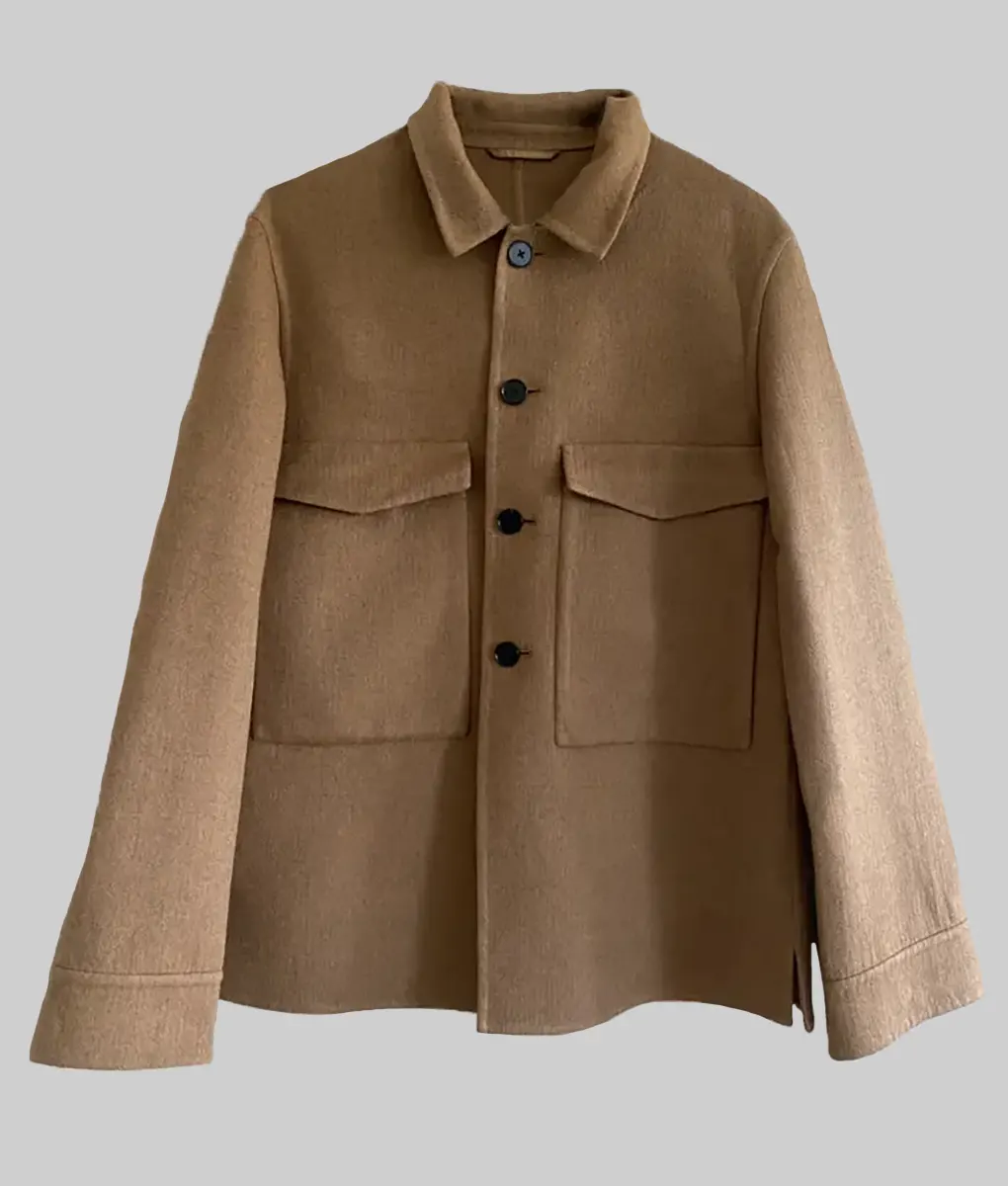 Elizabeth Olsen Brown Shirt Jacket | TLC