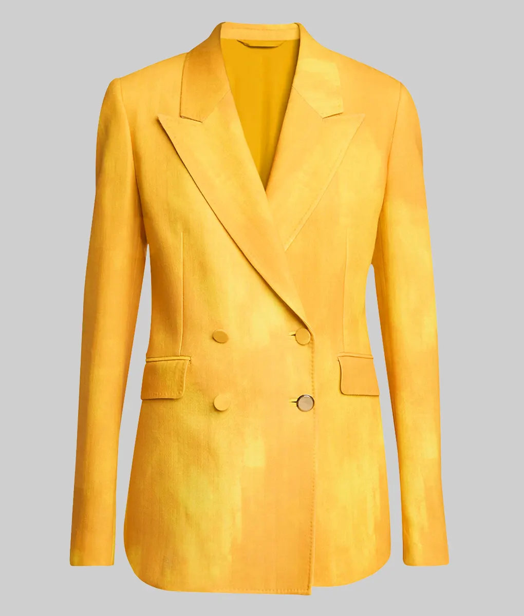CinemaCon 2025 Jamie Lee Curtis Yellow Wool Blazer | TLC