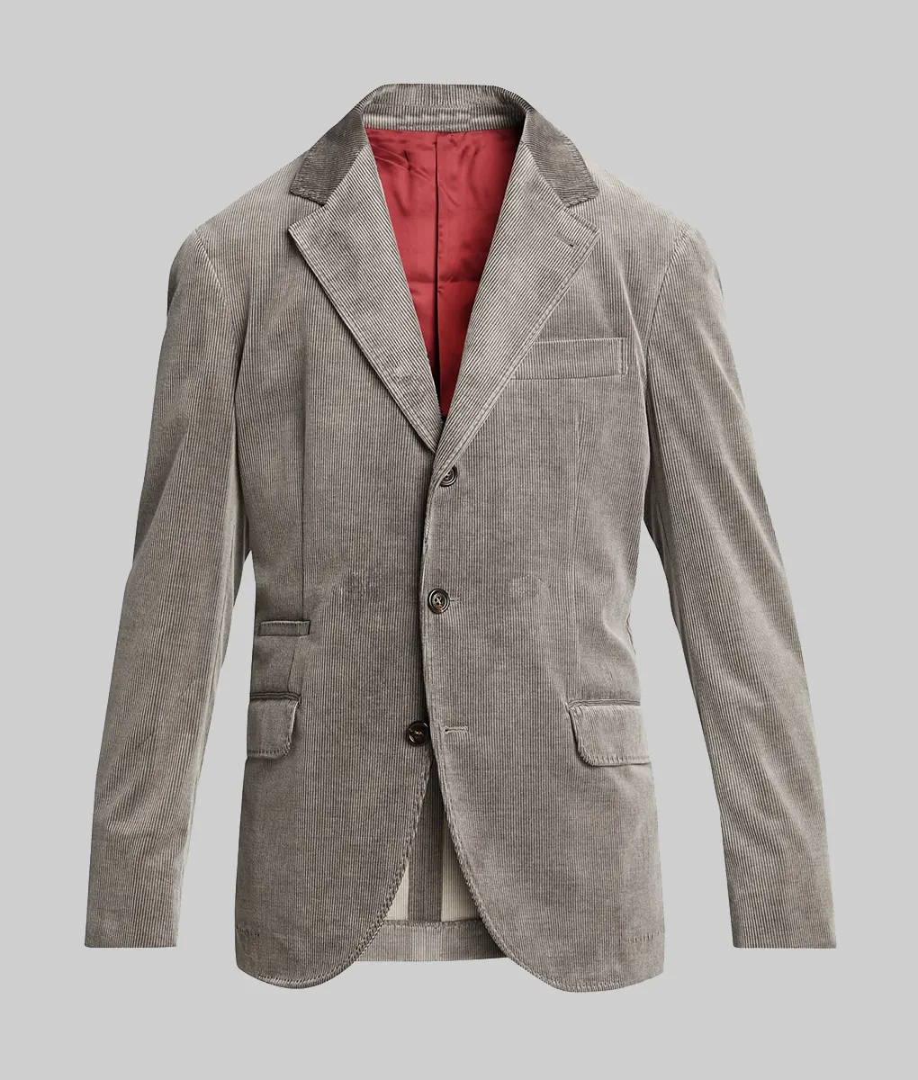 Keanu Reeves Grey Corduroy Blazer | TLC