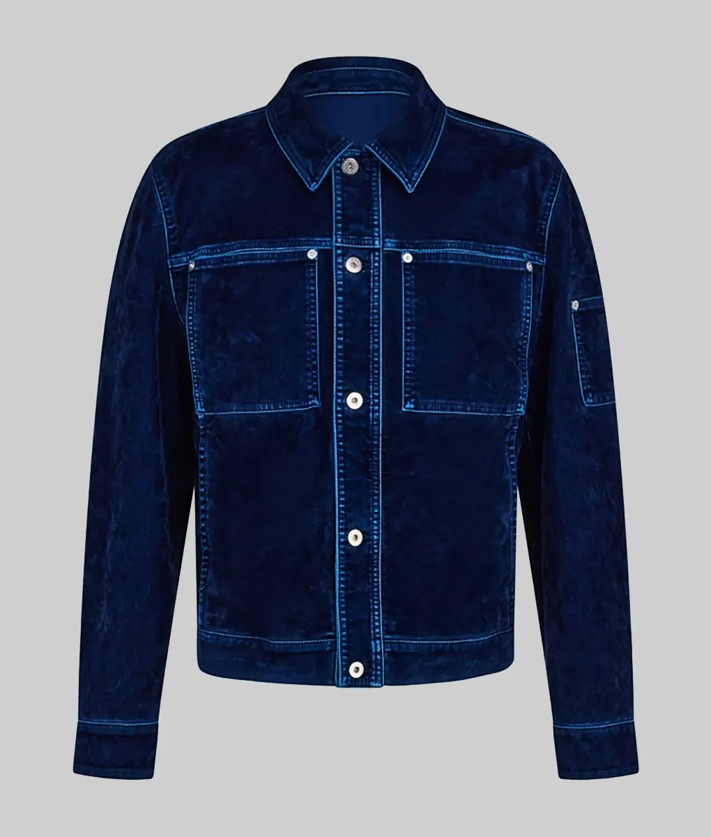 American Idol Luke Bryan Blue Cotton Jacket | TLC