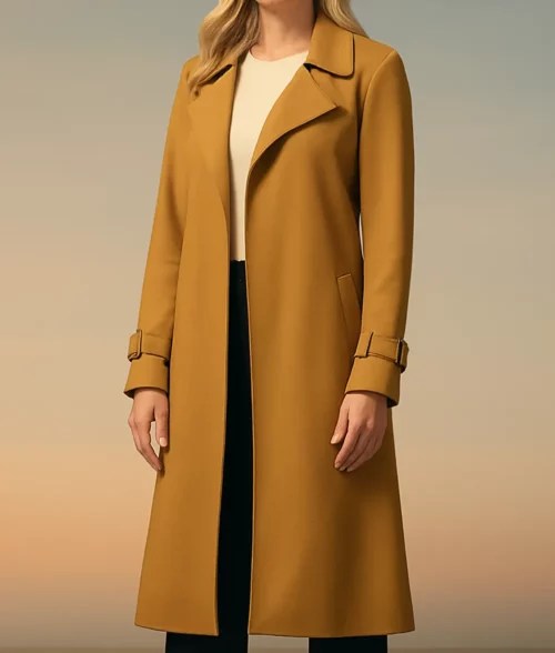 The Waterfront Maria Bello (Mae Buckley) Wool Coat | TLC