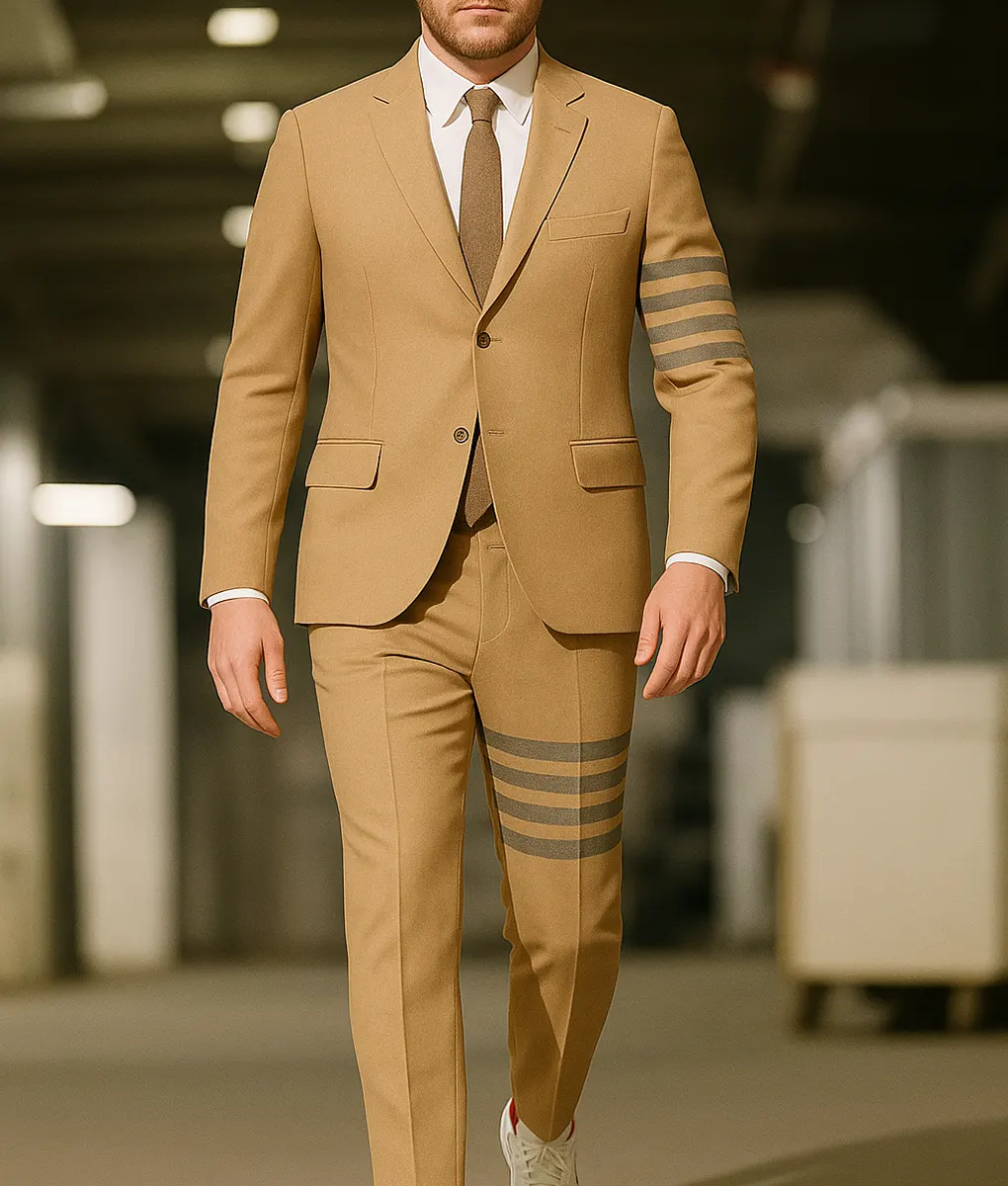 AFC Championship 2025 Travis Kelce Brown Suit | TLC