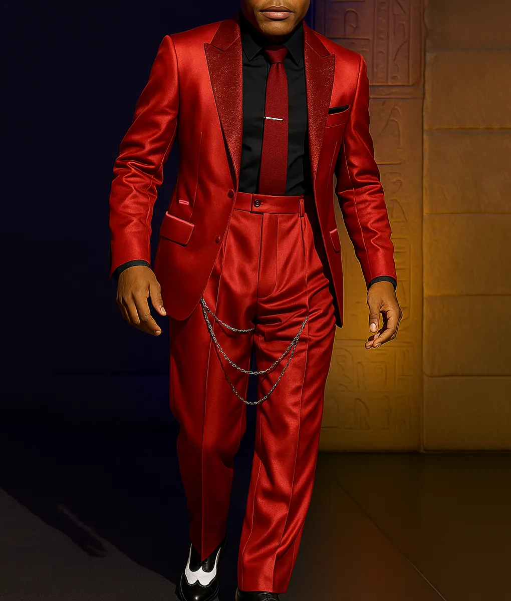 Met Gala 2025 Usher Red Suit | TLC