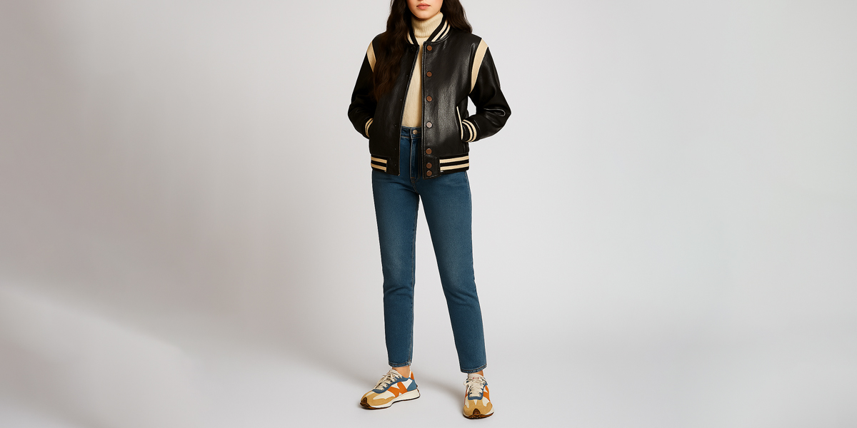 How to Style a Varsity Jacket | The Leather City