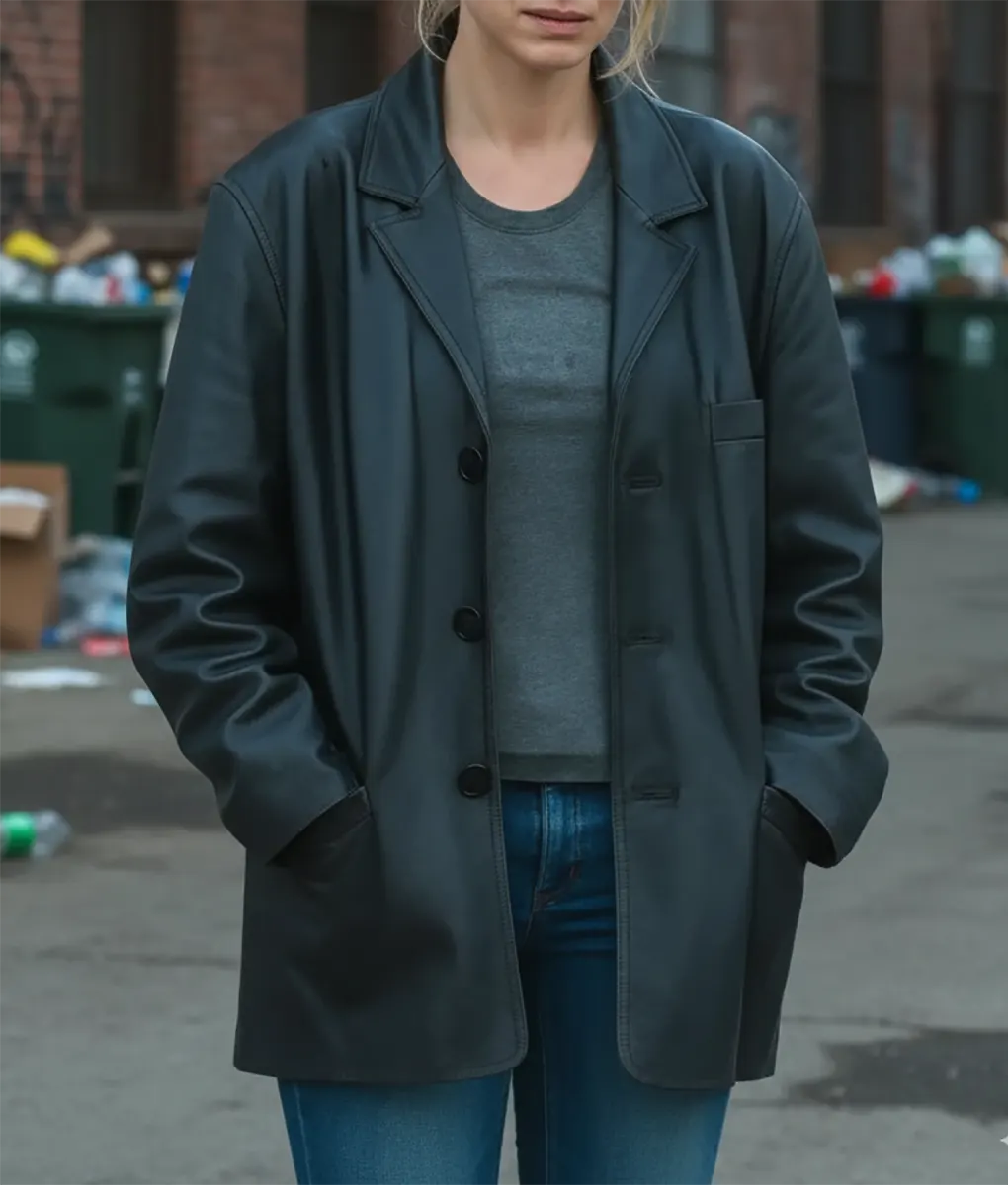 All of You Imogen Poots (Laura) Black Short Coat | TLC