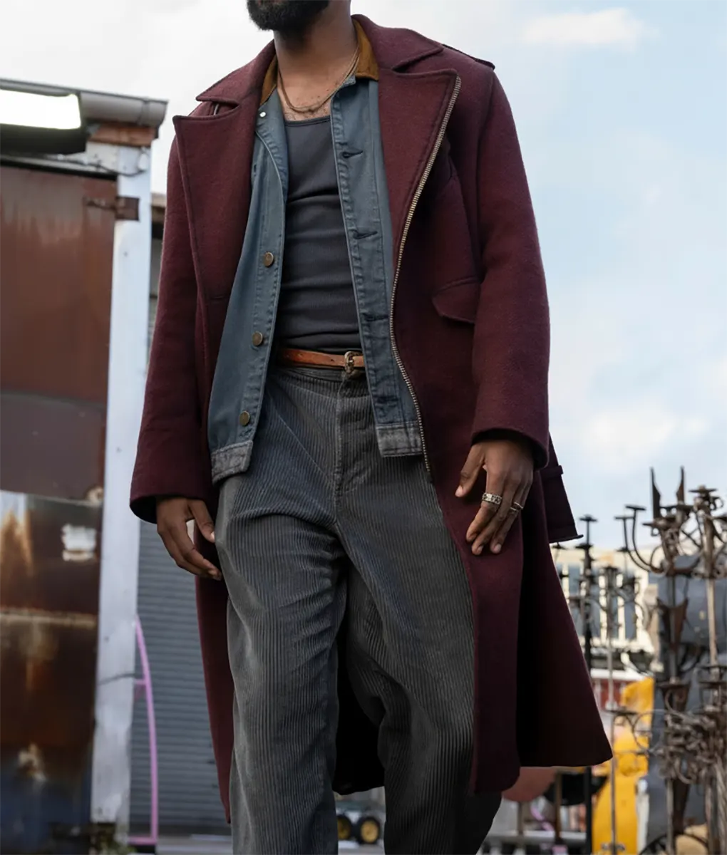 Play Dirty LaKeith Stanfield (Grofield) Wool Coat | TLC