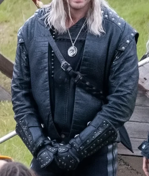 Witcher S04 Liam Hemsworth (Geralt of Rivia) Studded Jacket | TLC