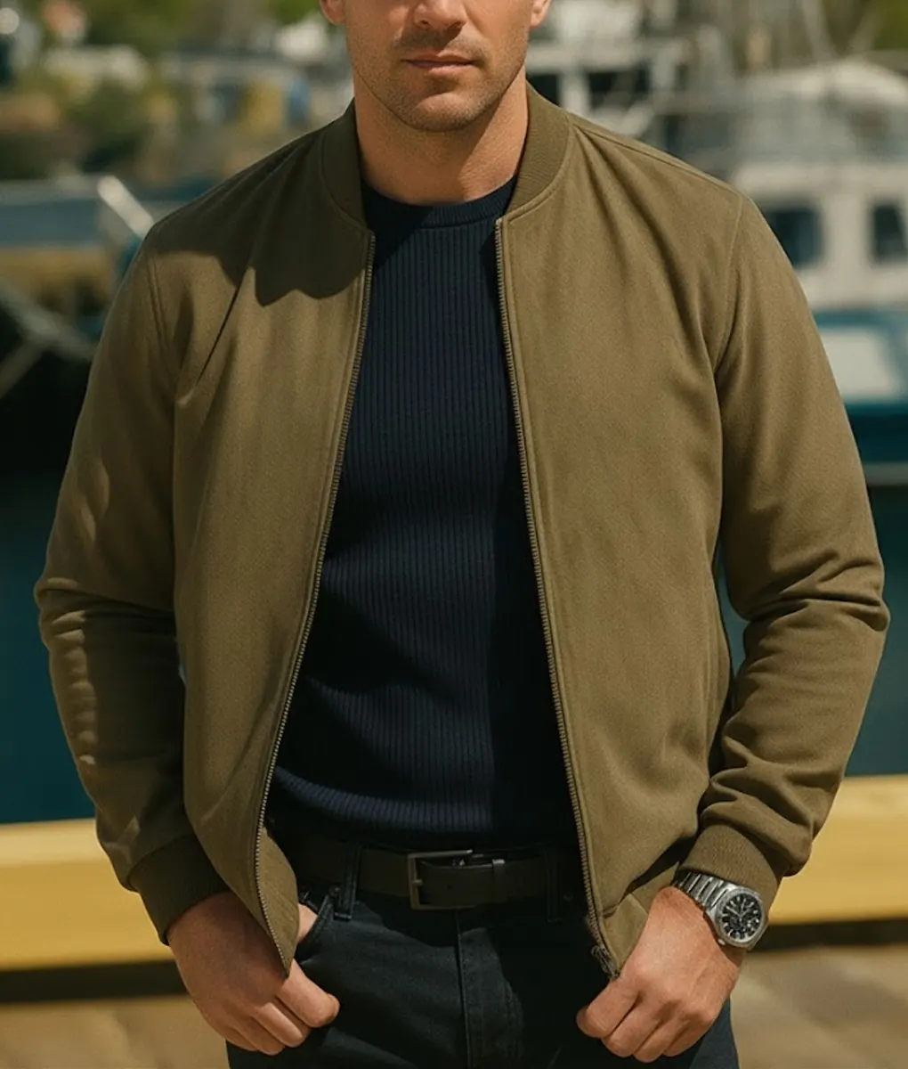 Hudson and Rex S08 Luke Roberts (Mark Hudson) Suede Jacket | TLC