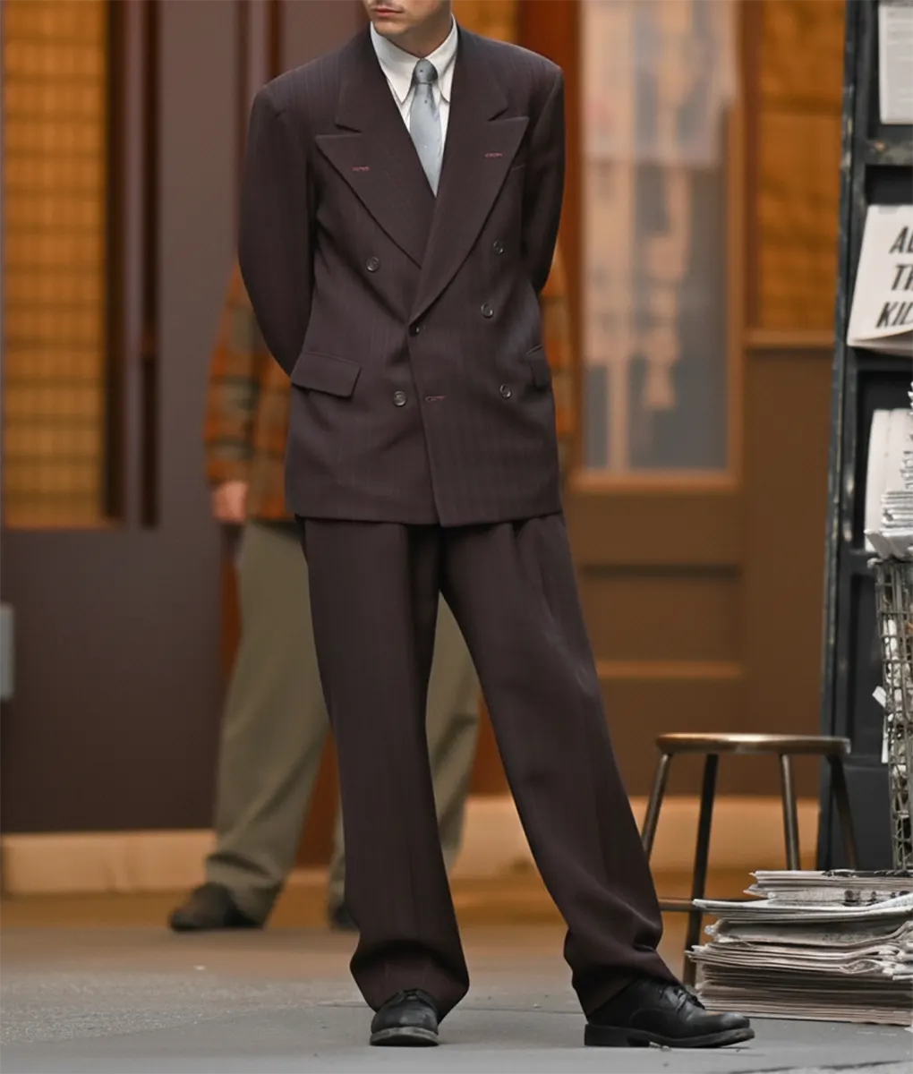 Marty Supreme Timothée Chalamet (Marty) Brown Suit | TLC