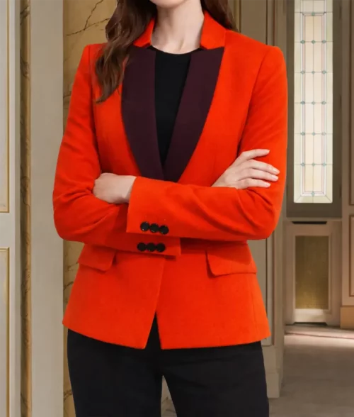Emily In Paris S05 Lily Collins (Emily Cooper) Red Blazer | TLC